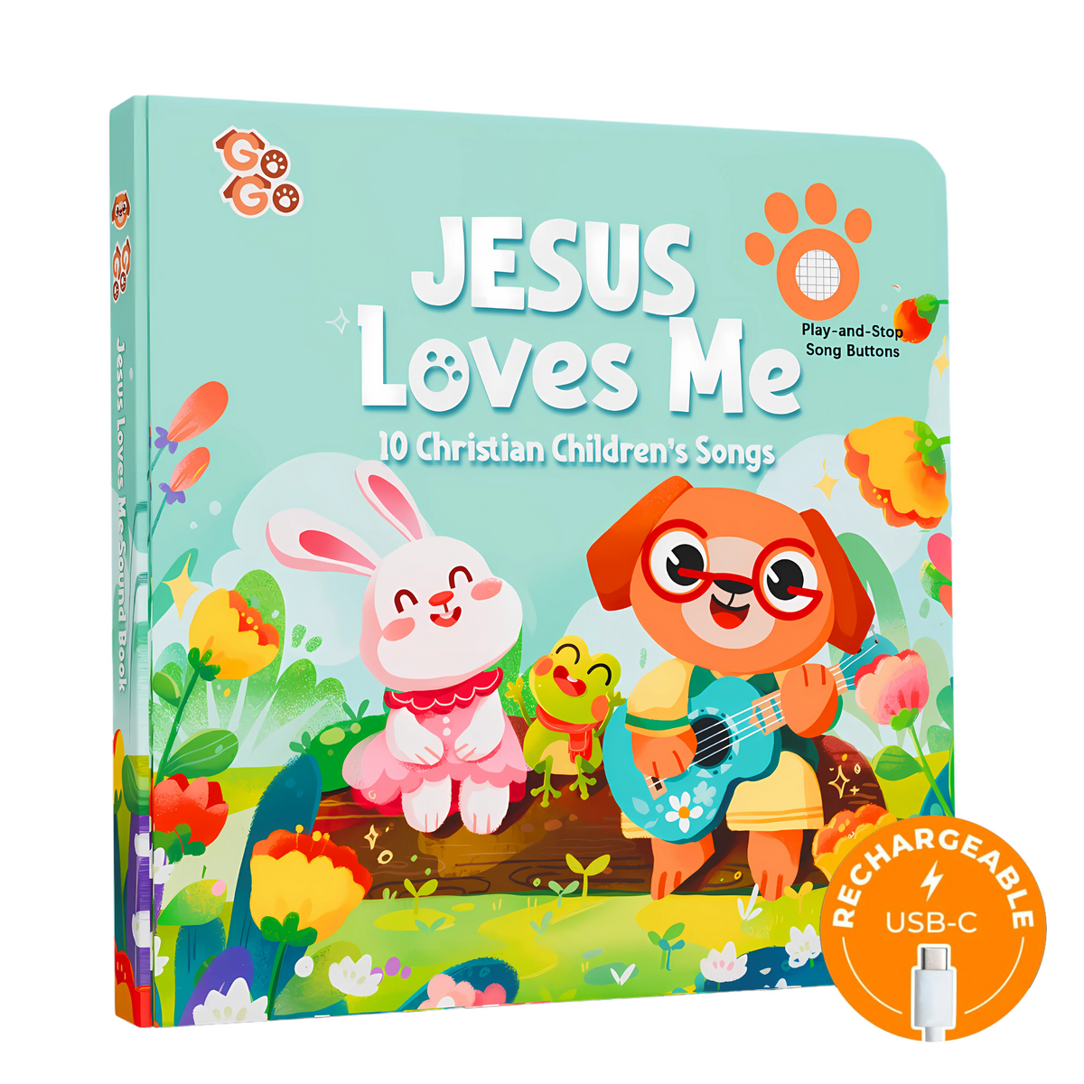 Jesus Loves Me: 10 Christian Children's Classics Sound Book - USB-C Re ...