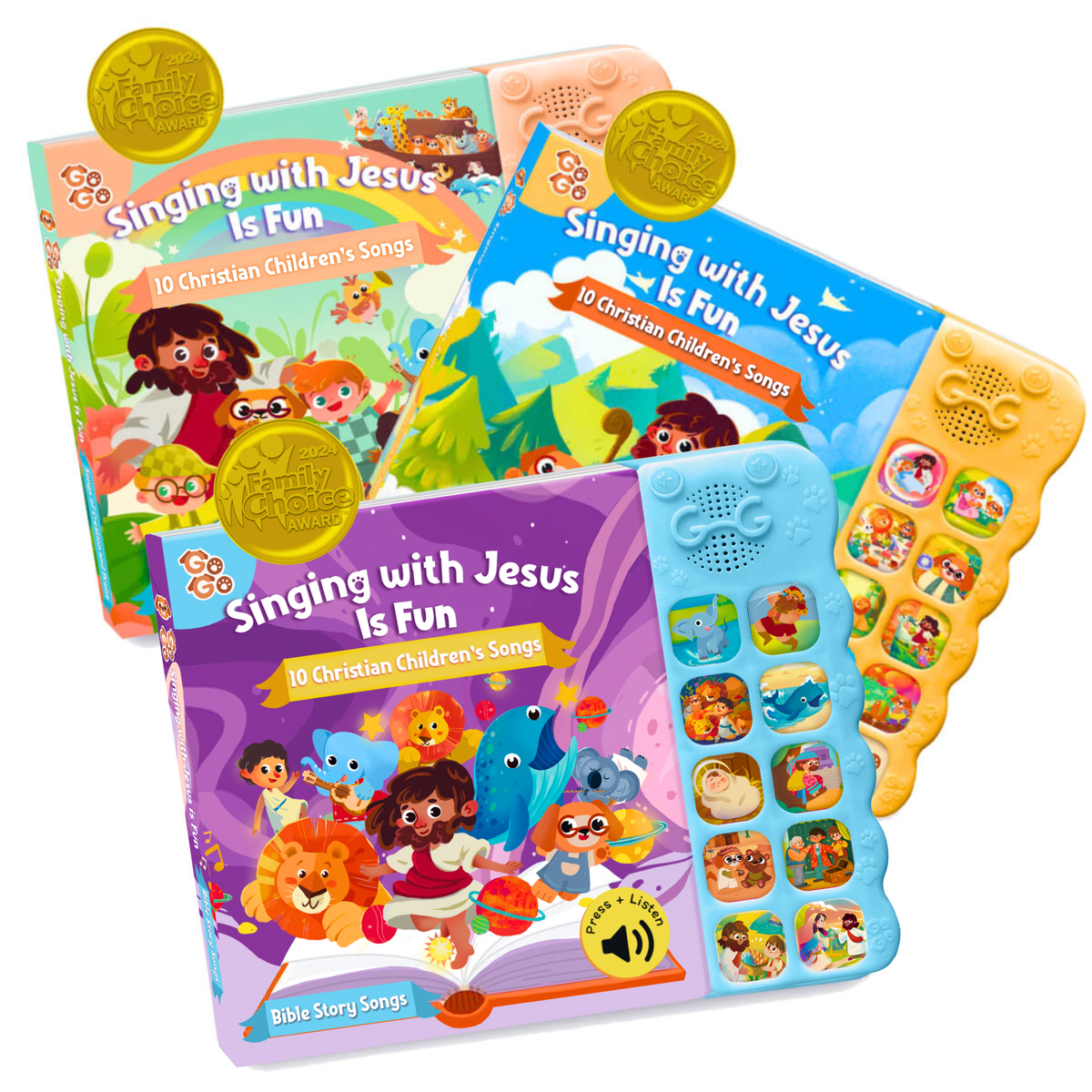 3 Bible Stories Sound Books Bundle + FREE Coloring Book | Christian ...
