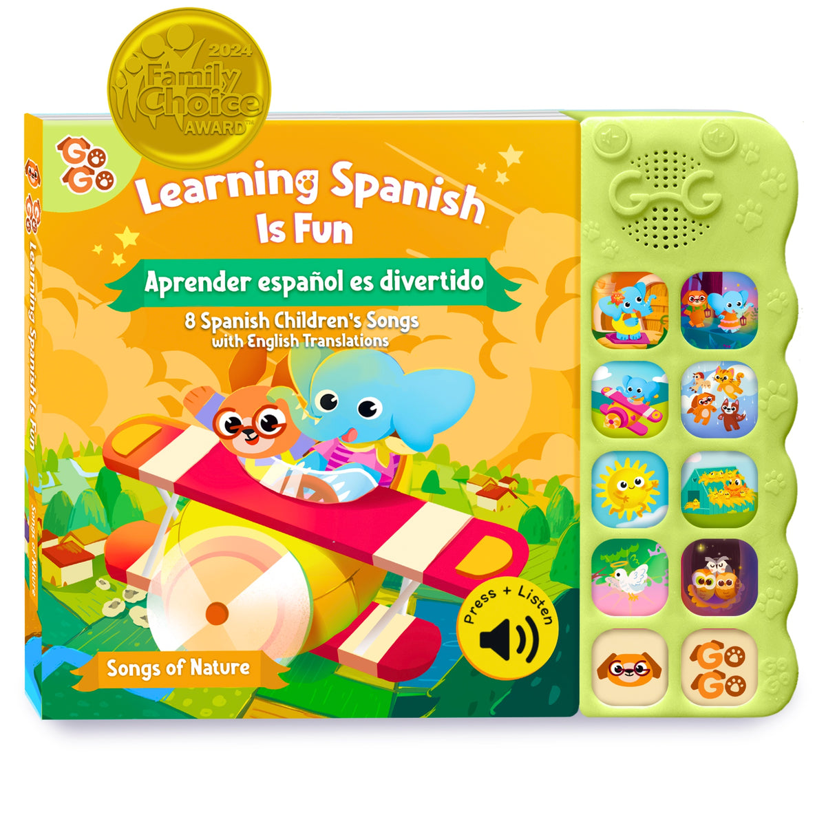 8 Spanish Children’s Songs of Nature: Volume 2 Sound Book – Go Go Fun ...