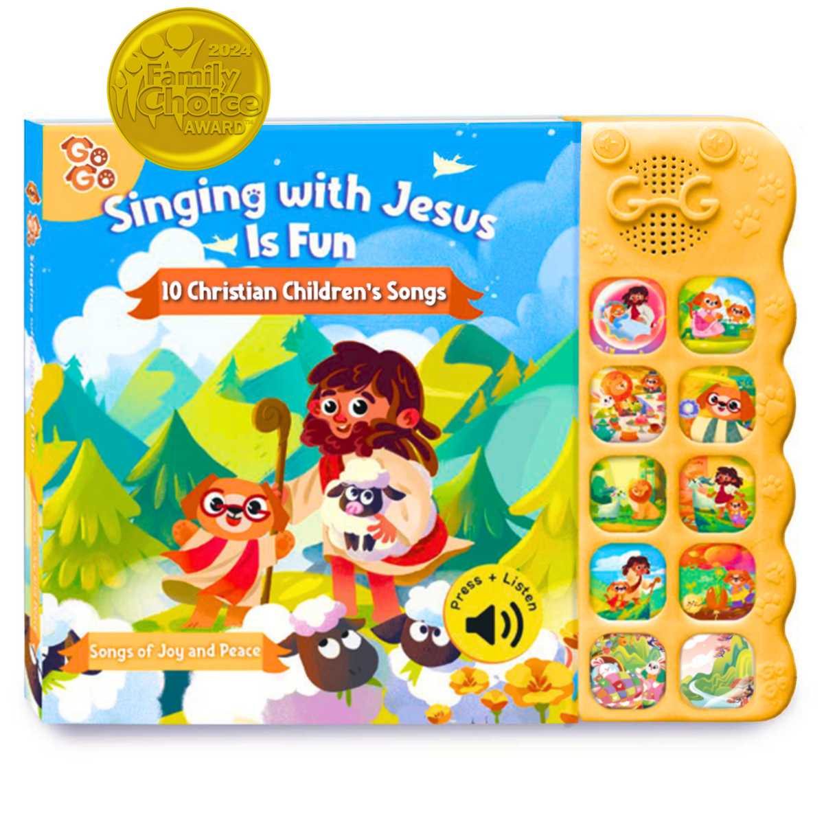 Songs of Joy and Peace | Christian Sound Book for Kids – Go Go Fun Learning