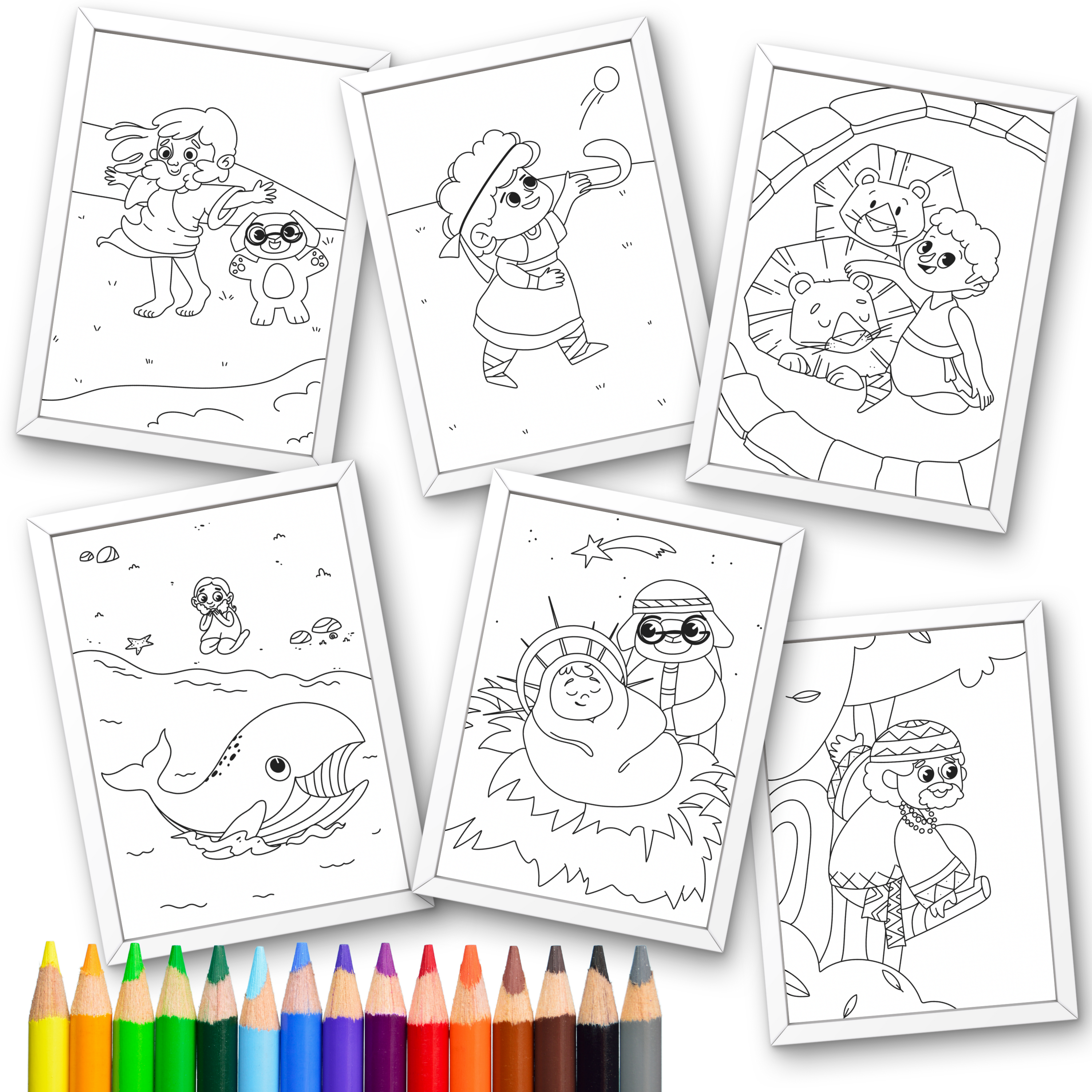 bible story coloring sheets