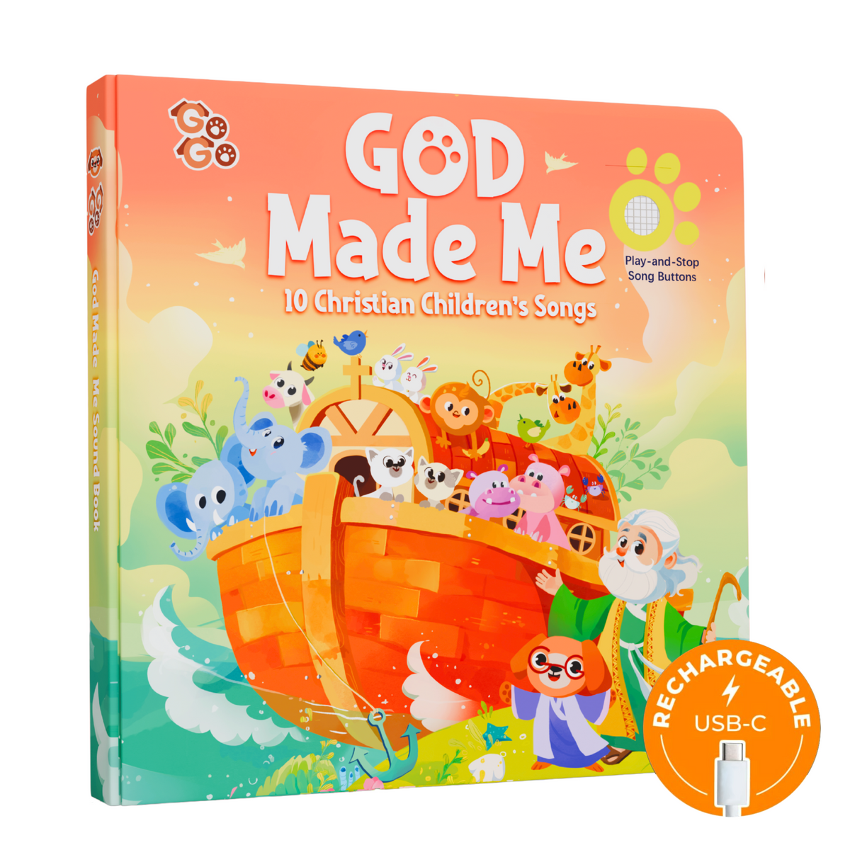 God Made Me: 10 Christian Children's Classics Sound Book - USB-C Recha ...